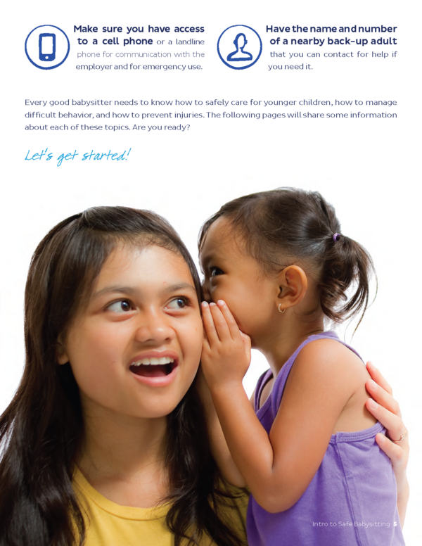 Intro to Safe Babysitting — 60-Minute Child Care Program for Grades 6–8