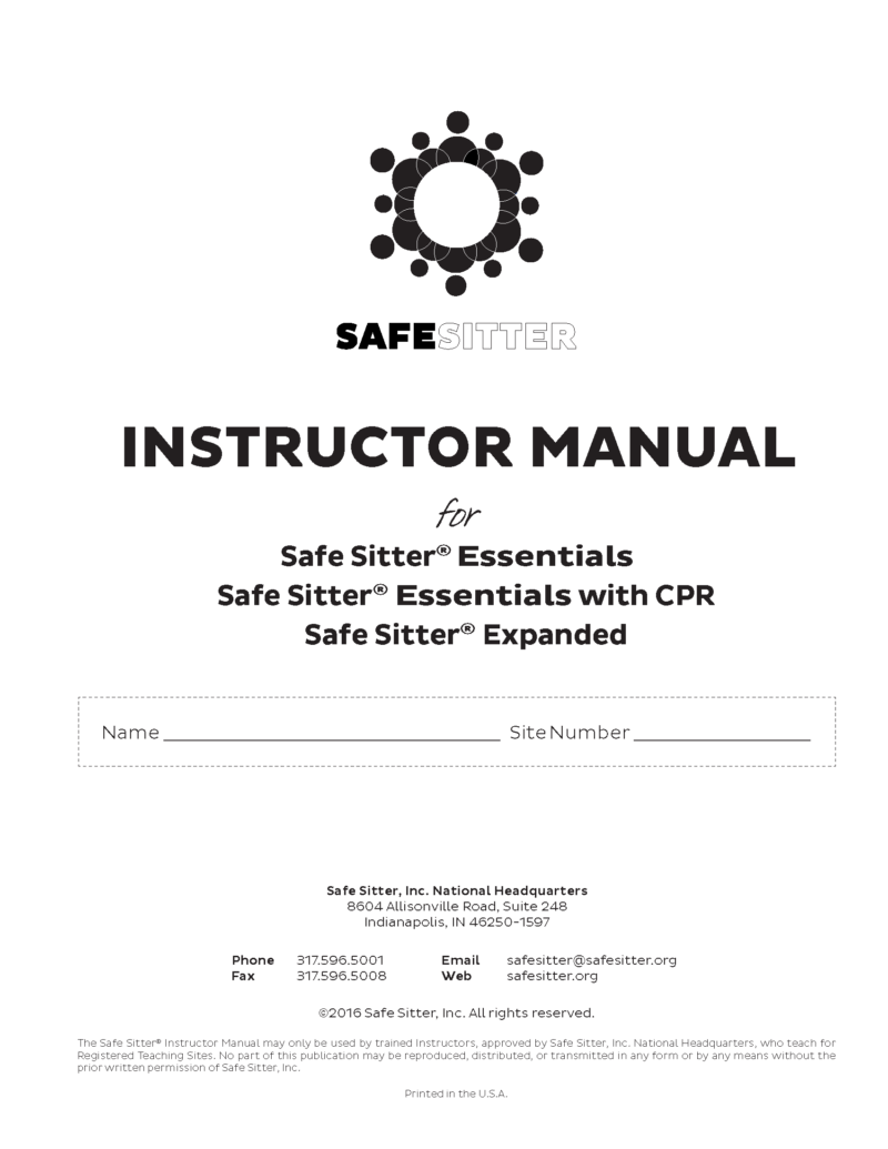 Course Options - Safe Sitter®
